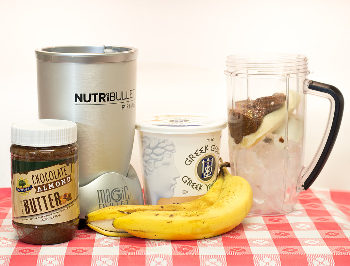 Chocolate Almond Butter Banana Smoothie| Sohnrey Family Foods
