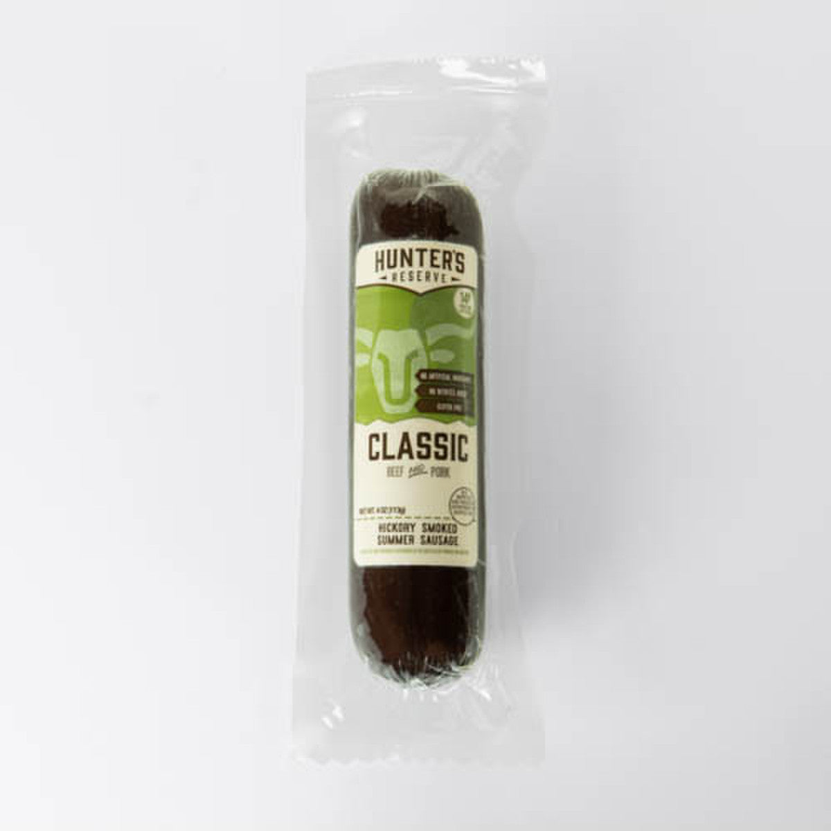 Hunter's Reserve Summer Sausage Classic Beef & Pork 4oz| Sohnrey Family ...