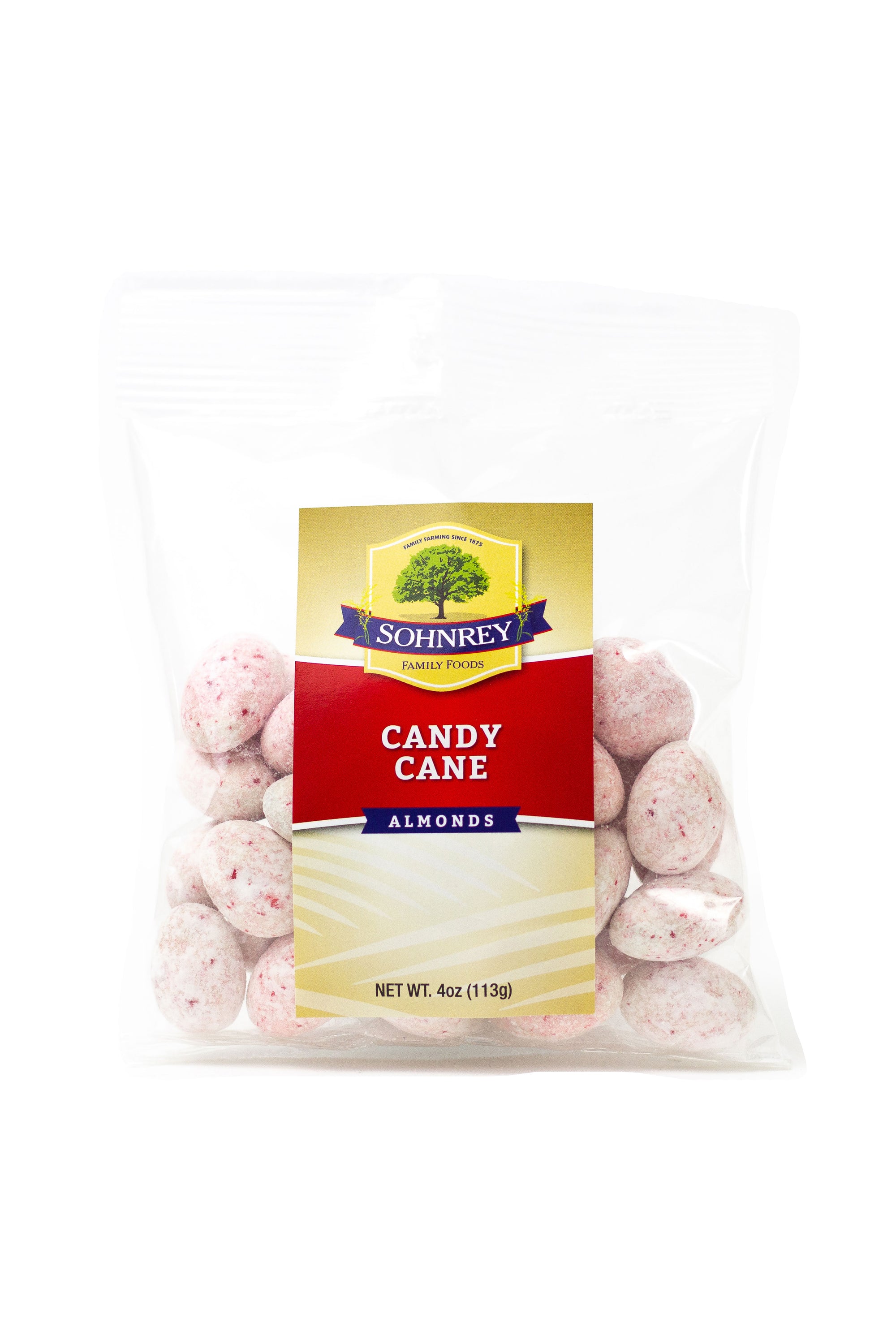 Candy Cane Almonds | Sohnrey Family Foods| Sohnrey Family Foods
