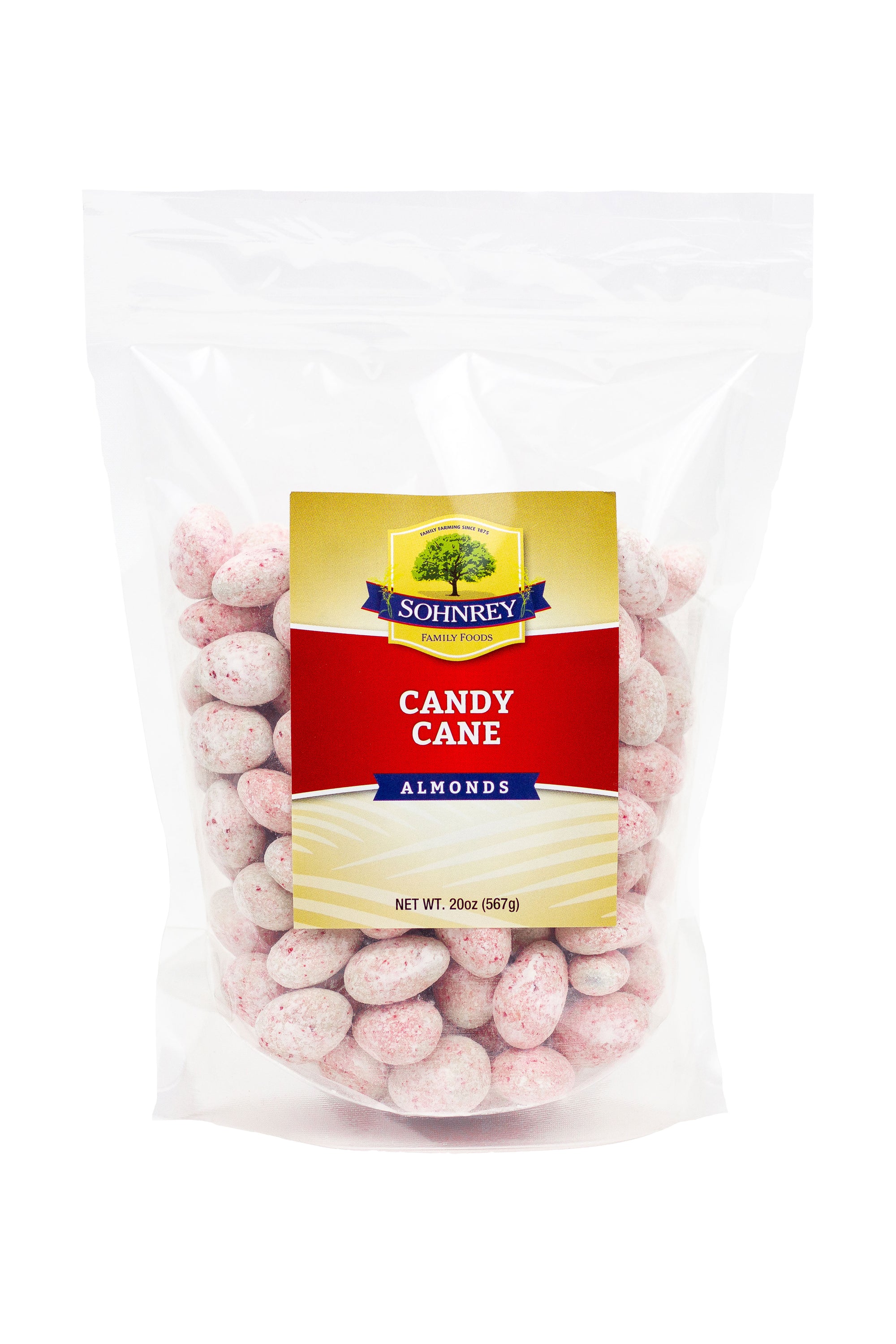 Candy Cane Almonds | Sohnrey Family Foods| Sohnrey Family Foods