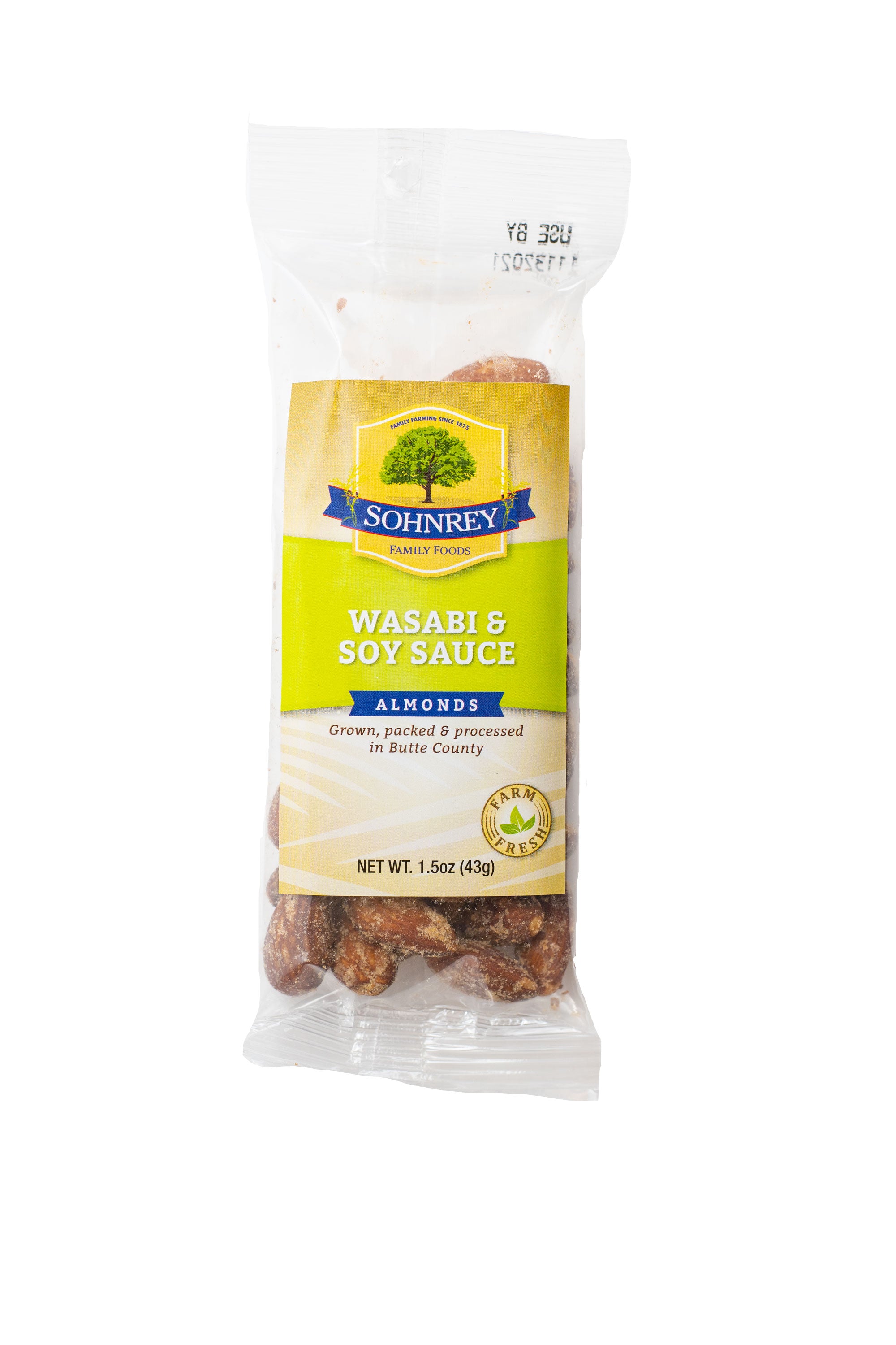 Spicy Wasabi and Soy Sauce Flavored Almonds | Sohnrey Family Foods ...